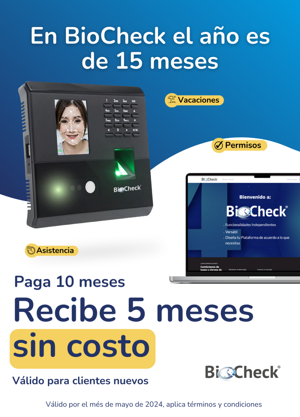 Gestión eficiente de Recursos Humanos - BioCheck